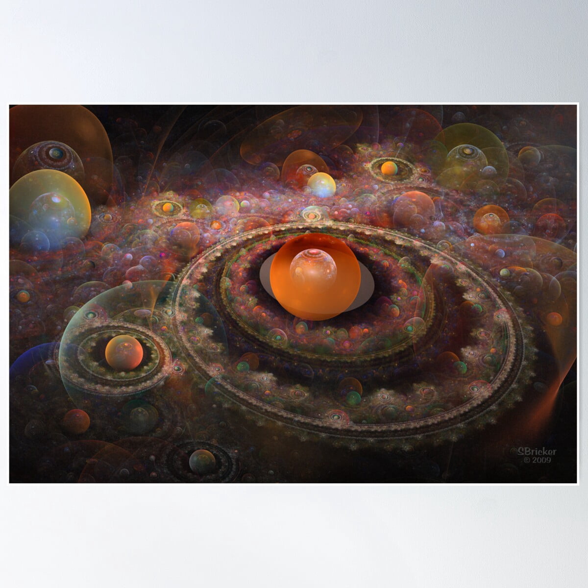 Misty Multiverse' Poster Wall Art, Modern Wall Decor For Living Room ...