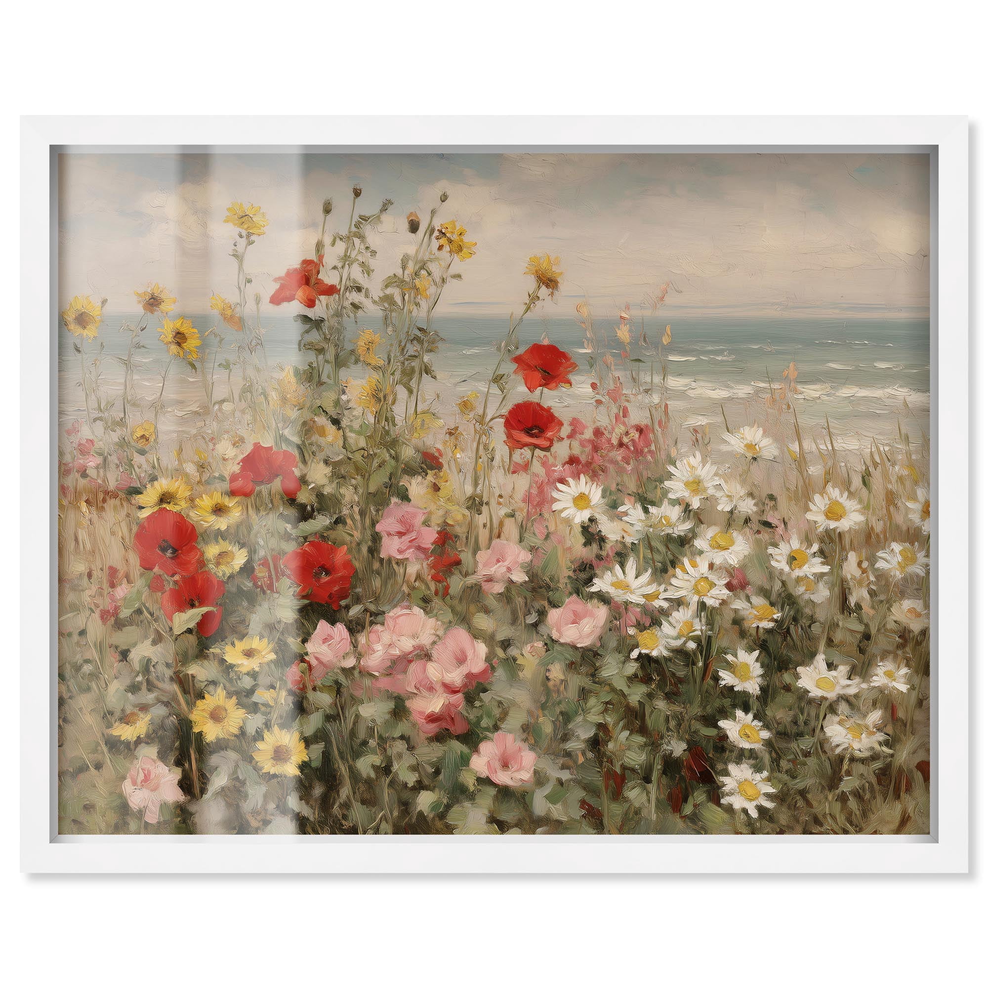 Misty Ocean Field II Shadowbox Print Western Wall Art by Art Remedy ...