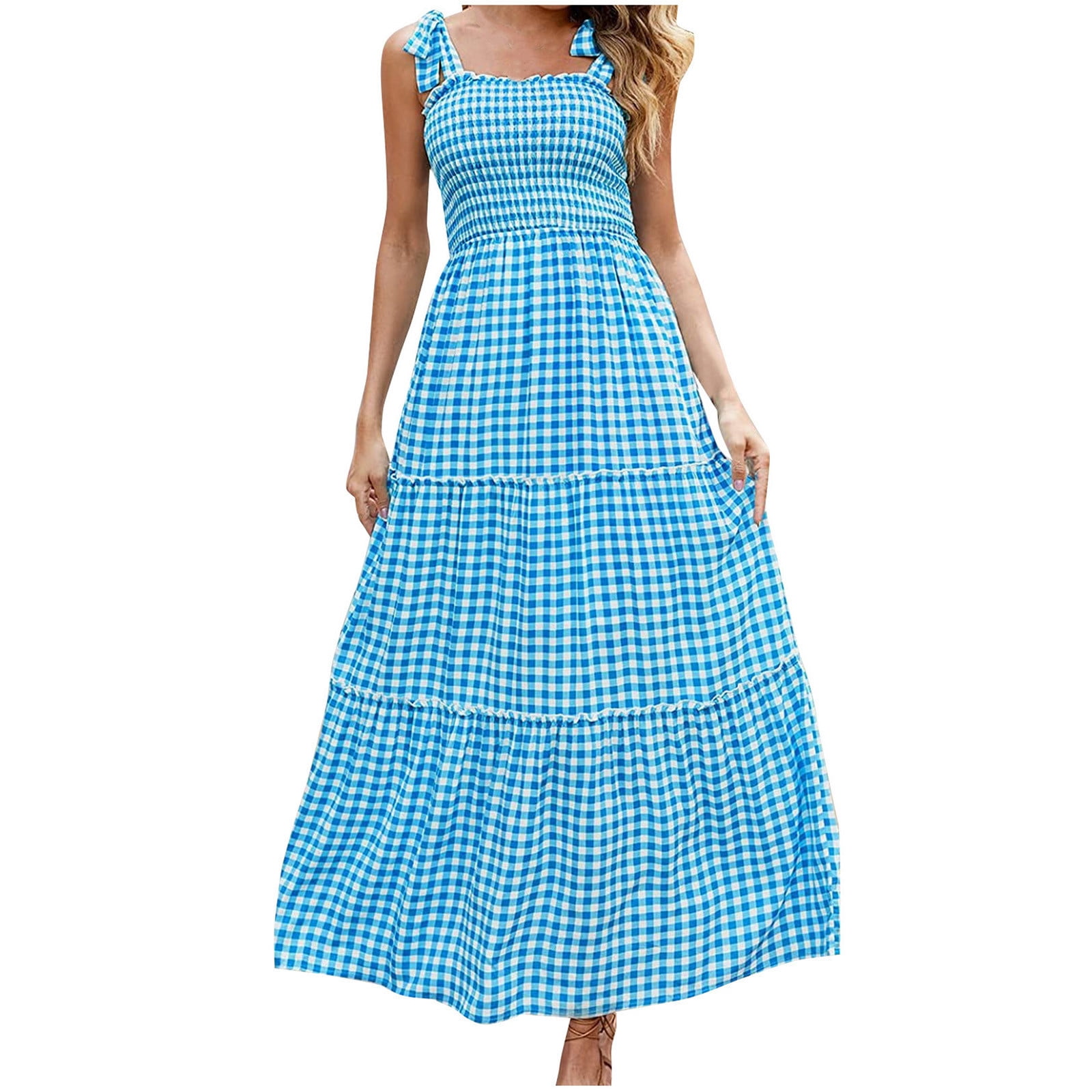 Mitankcoo 2024 Dresses for Women Summer - Tie Strap Square Neck Flowy ... Mitankcoo 2024 Dresses for Women Summer - Tie Strap Square Neck Flowy ...