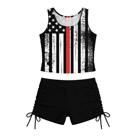 Mitankcoo Girls 2 Piece Swimsuits 4th of July Print Bathing Suits for ...