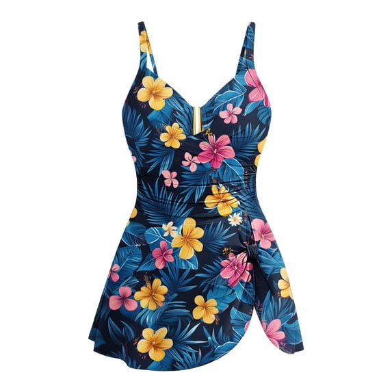 Mitankcoo Girls One Piece Swimsuits Fashion Print Built-in-Bra ...