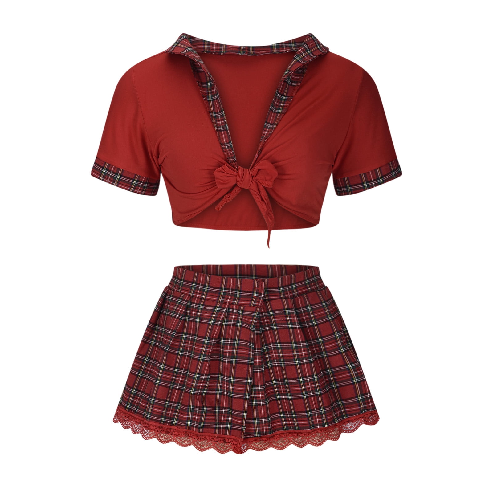 Mitankcoo Sexy Mini Skirt Lingerie For Women Valentine Day Roleplay