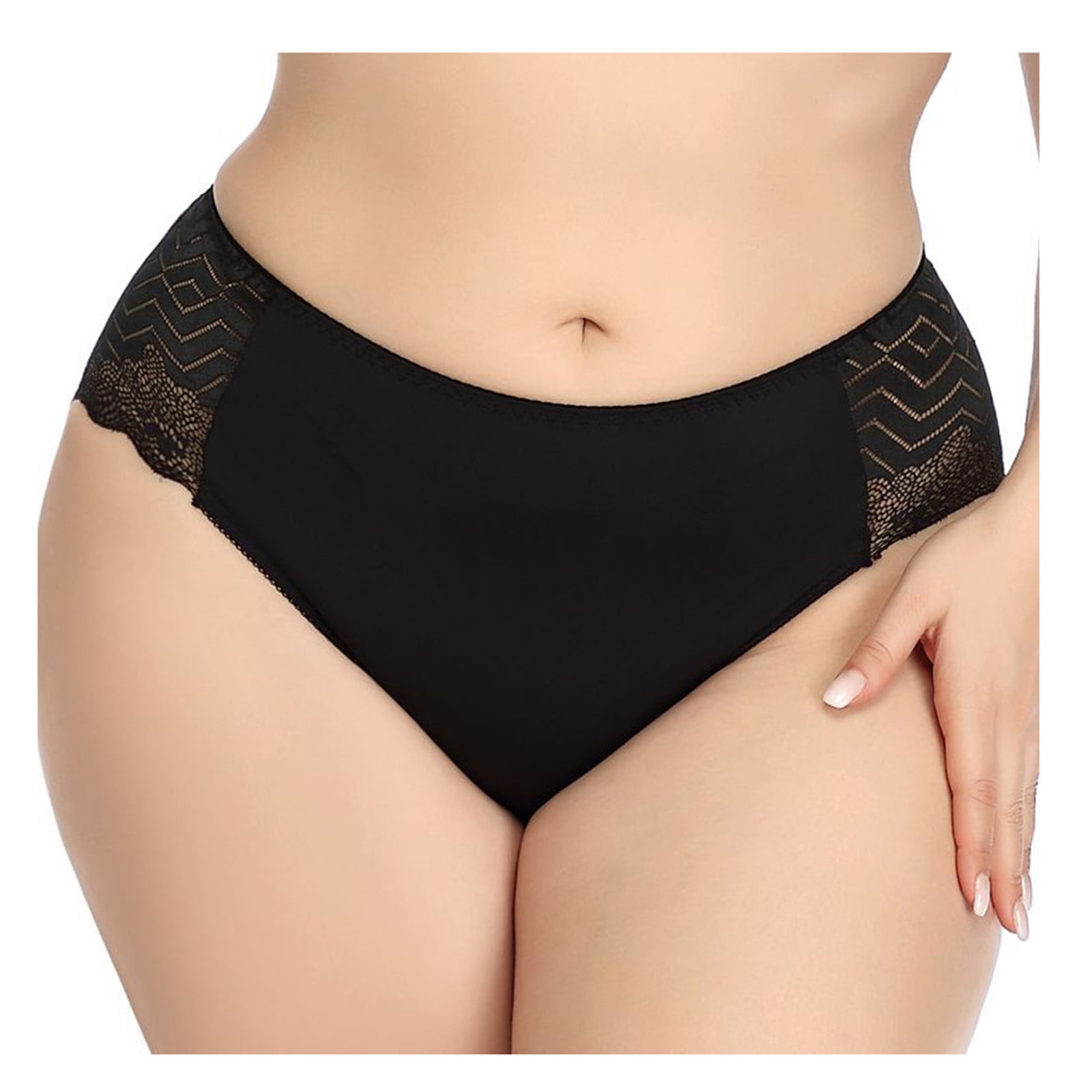 Mitankcoo Women Underpants Plus Size Lace Panties Full Coverage Soft