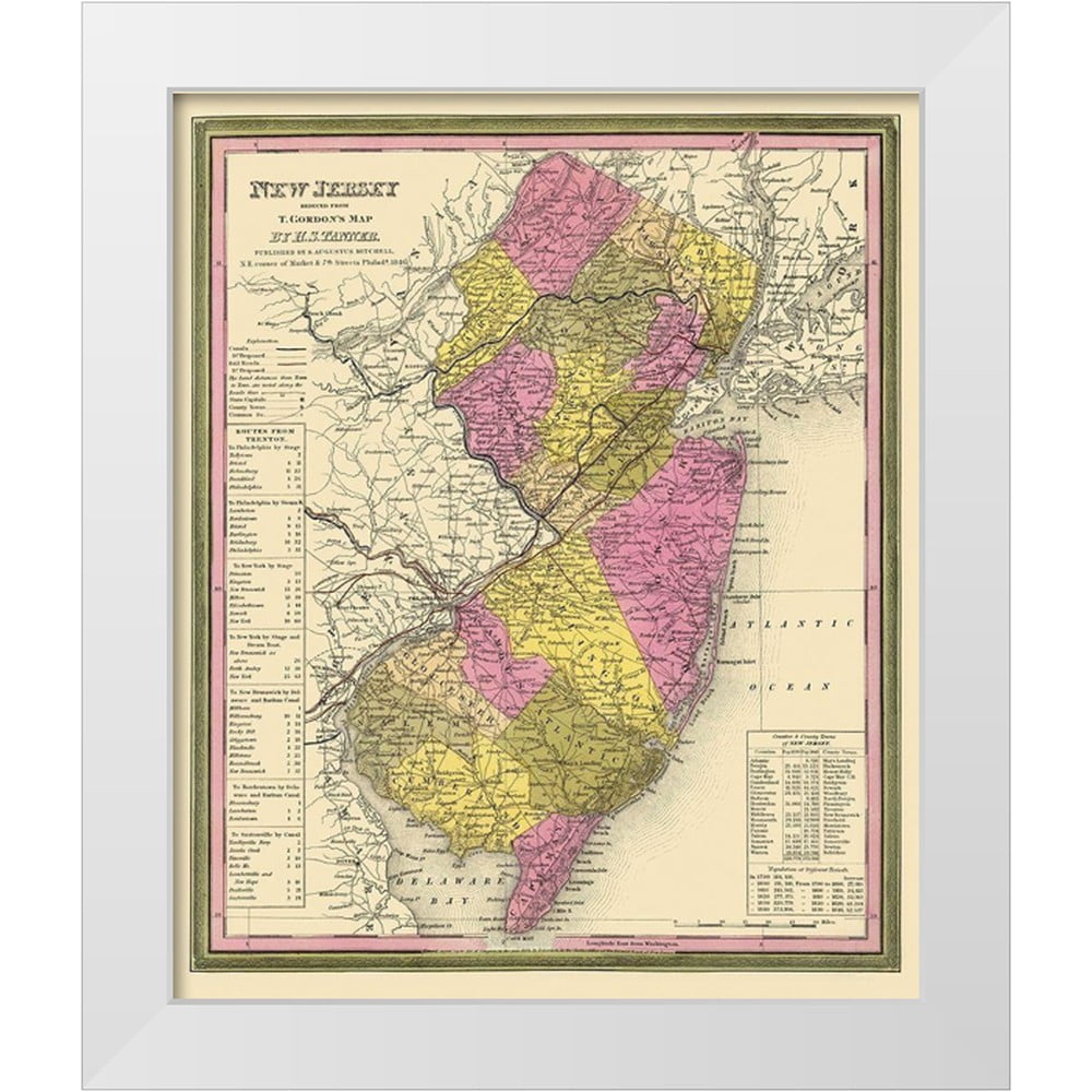 Mitchell 12x14 White Modern Wood Framed Museum Art Print Titled - New ...