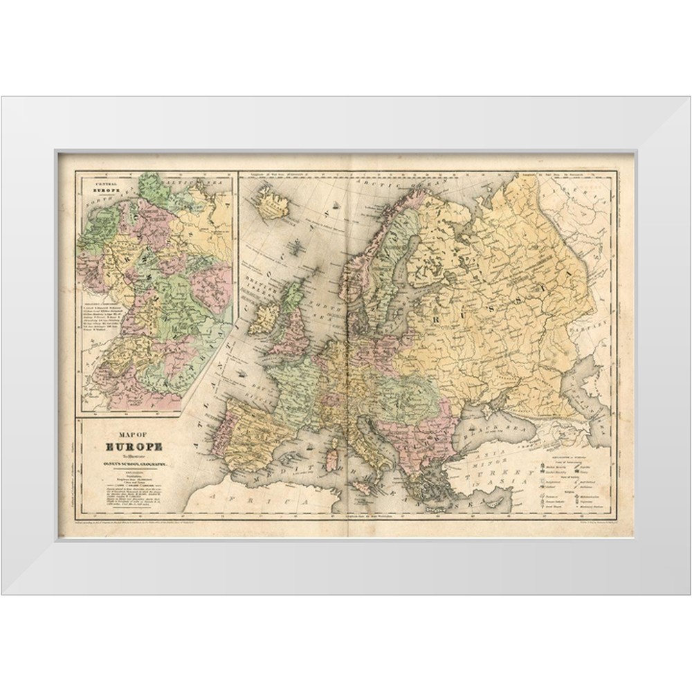 Mitchell 14x11 White Modern Wood Framed Museum Art Print Titled - Non ...