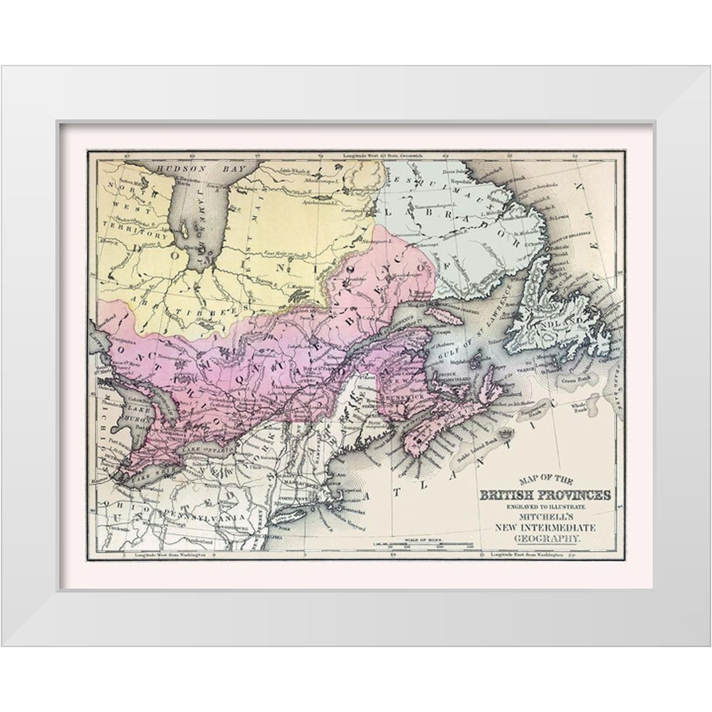 Mitchell 14x12 White Modern Wood Framed Museum Art Print Titled ...