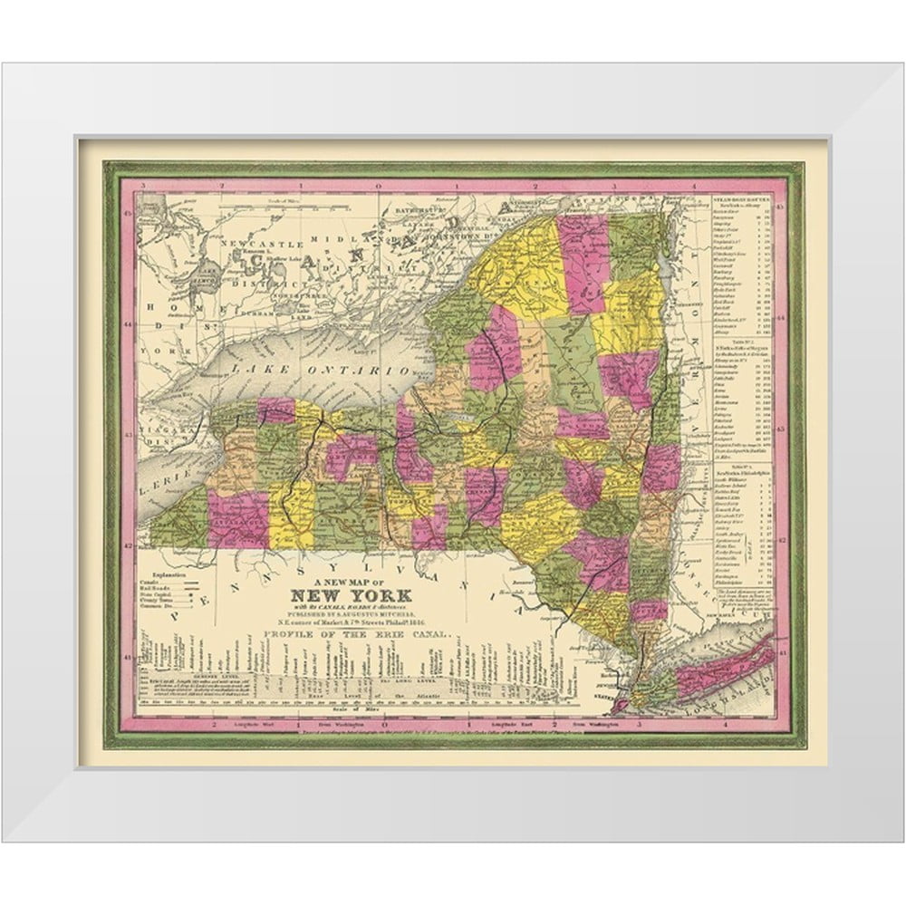 Mitchell 14x12 White Modern Wood Framed Museum Art Print Titled - New ...