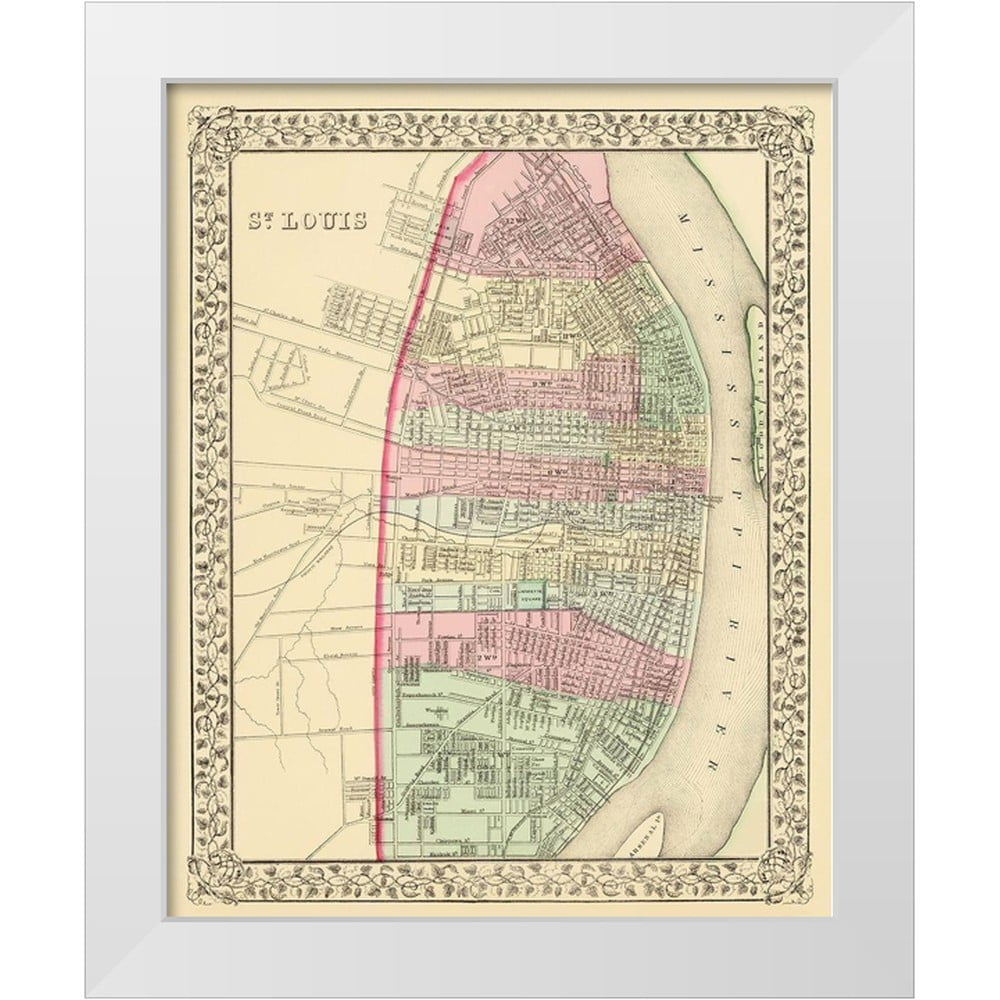 Mitchell 15x18 White Modern Wood Framed Museum Art Print Titled - St ...
