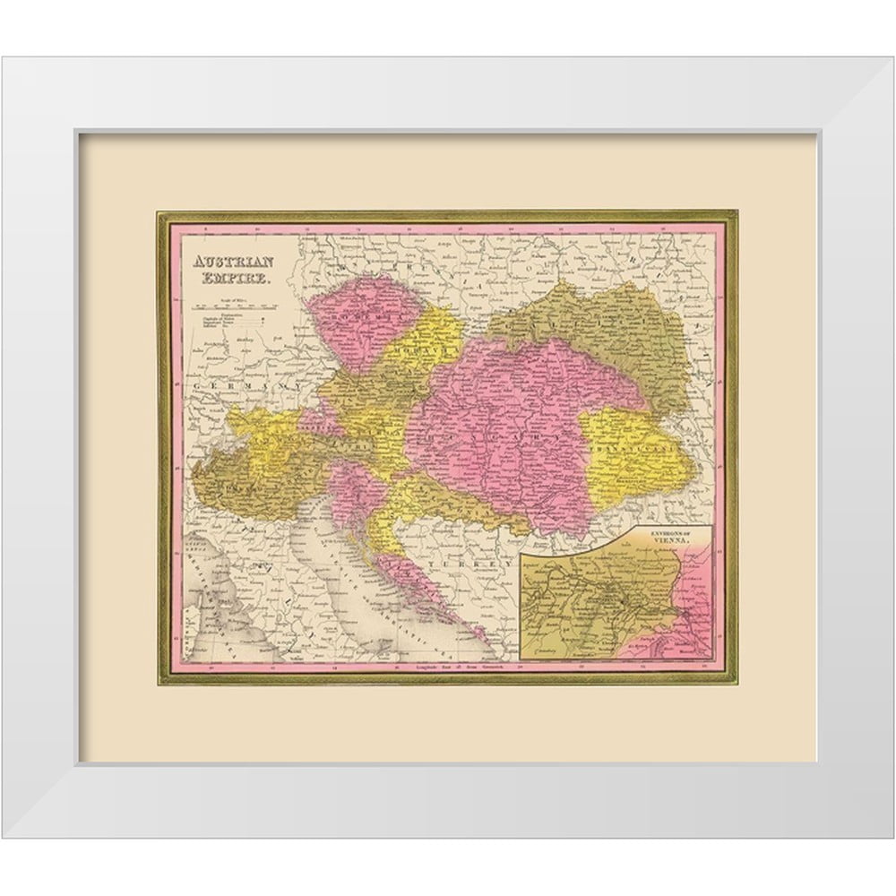 Mitchell 17x15 White Modern Wood Framed Museum Art Print Titled ...