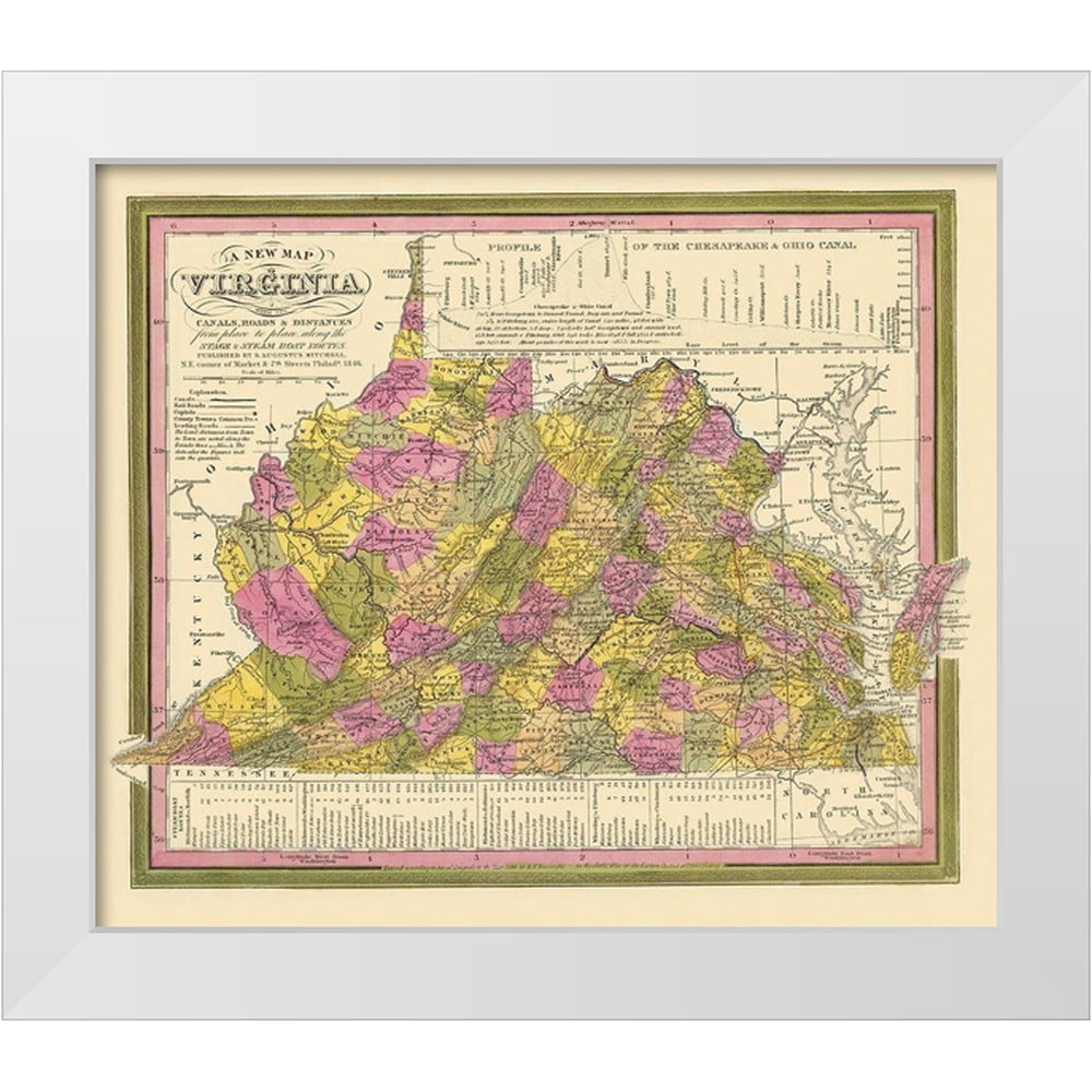 Mitchell 17x15 White Modern Wood Framed Museum Art Print Titled ...