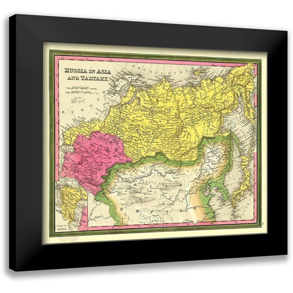 Mitchell 23x20 Black Modern Framed Museum Art Print Titled - Asia ...