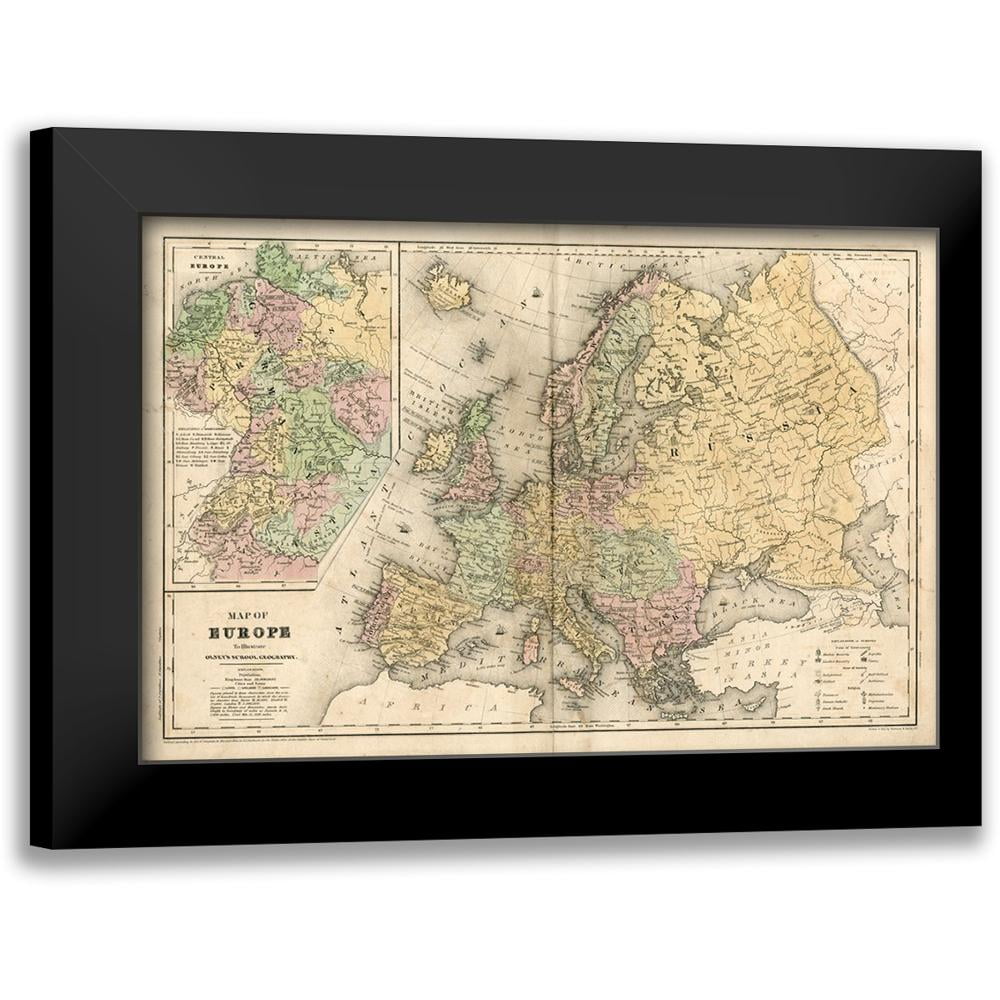 Mitchell 24x17 Black Modern Framed Museum Art Print Titled - Non ...