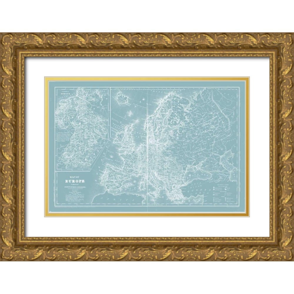 Mitchell 24x17 Gold Ornate Wood Framed with Double Matting Museum Art ...