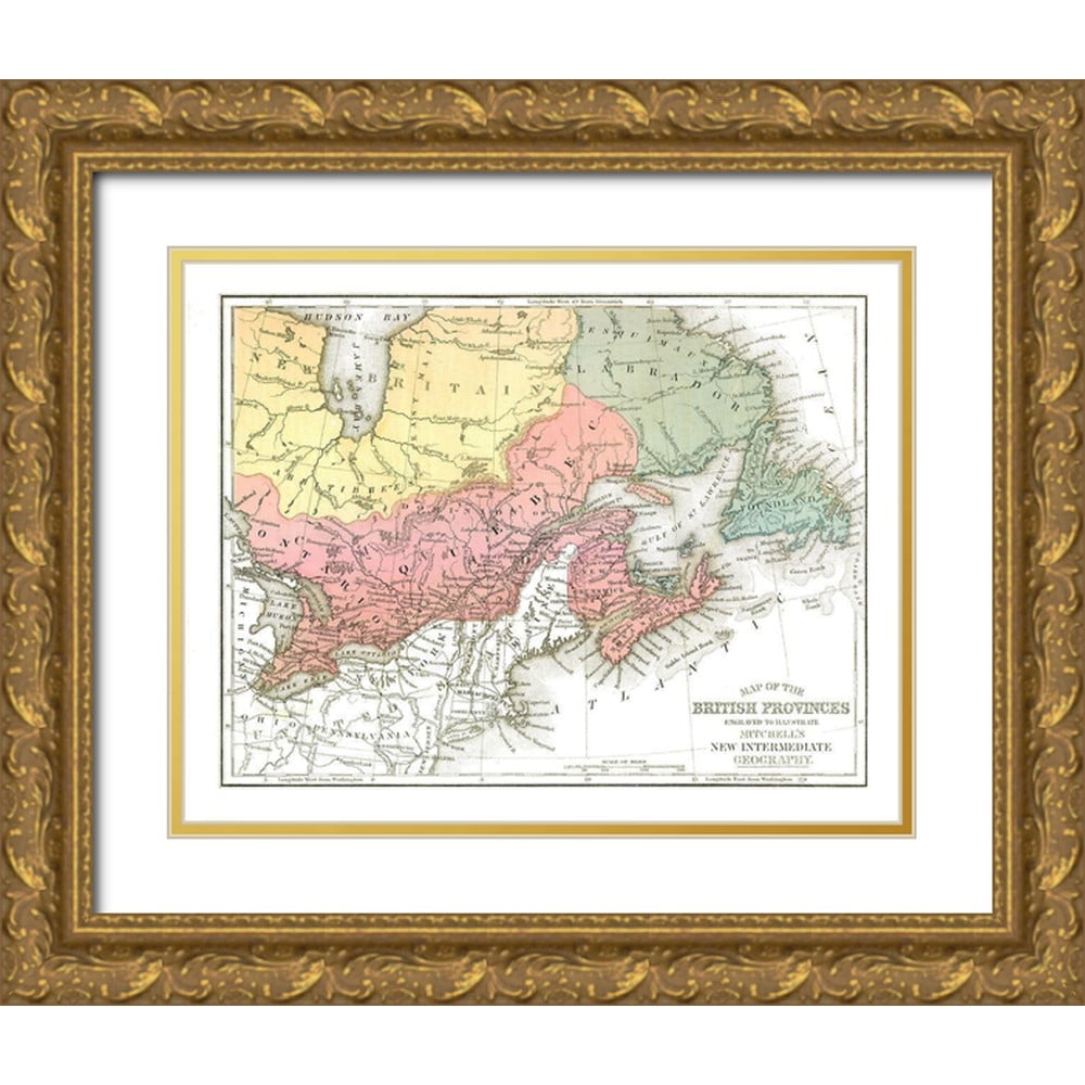 Mitchell 24x20 Gold Ornate Wood Framed with Double Matting Museum Art ...