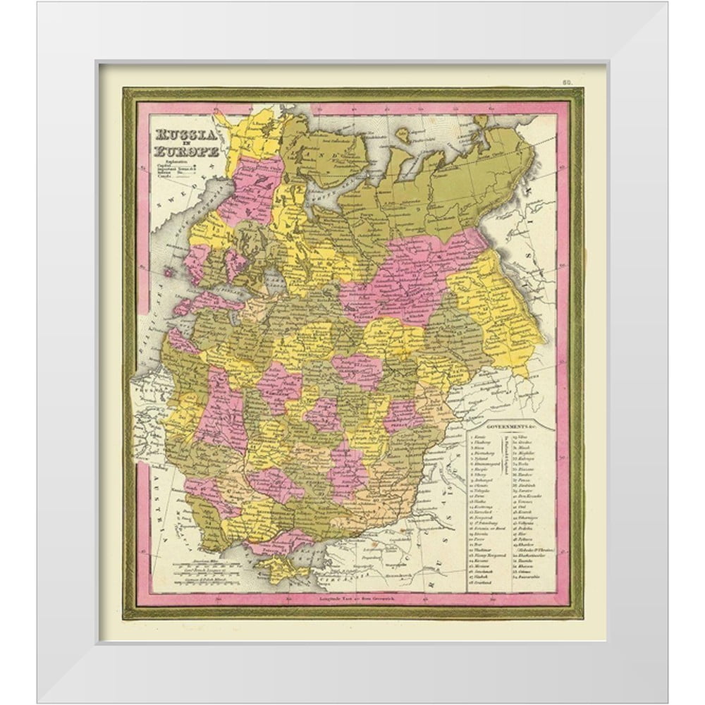 Mitchell 26x29 White Modern Wood Framed Museum Art Print Titled ...