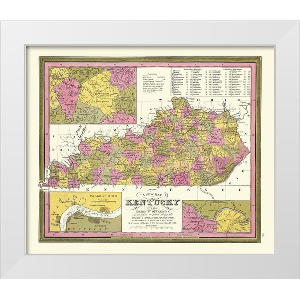 Mitchell 30x26 White Modern Wood Framed Museum Art Print Titled ...