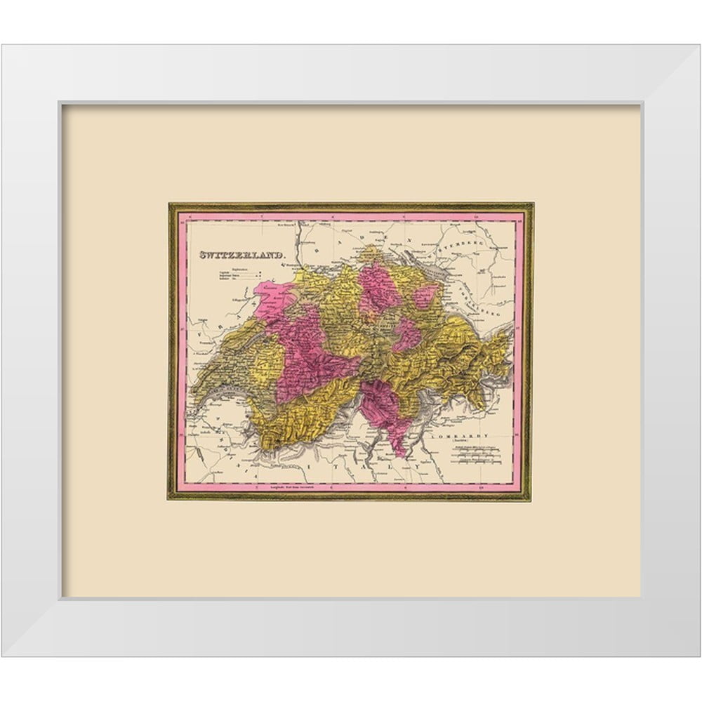 Mitchell 30x26 White Modern Wood Framed Museum Art Print Titled ...