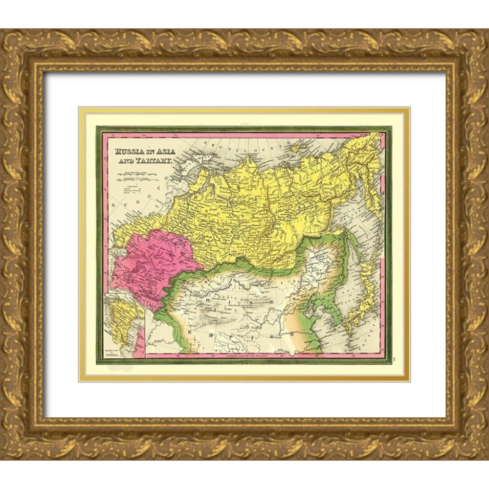 Mitchell 31x26 Gold Ornate Wood Framed with Double Matting Museum Art ...