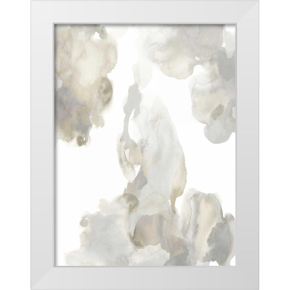 Mitchell, Lauren 15x18 White Modern Wood Framed Museum Art Print Titled - Elevate in Grey I ...