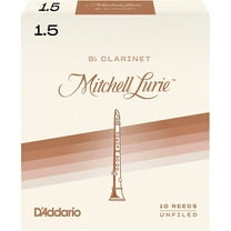 D'Addario Rico Bb Clarinet Reeds, Strength 2, 10-pack, Unfiled, Ideal ...