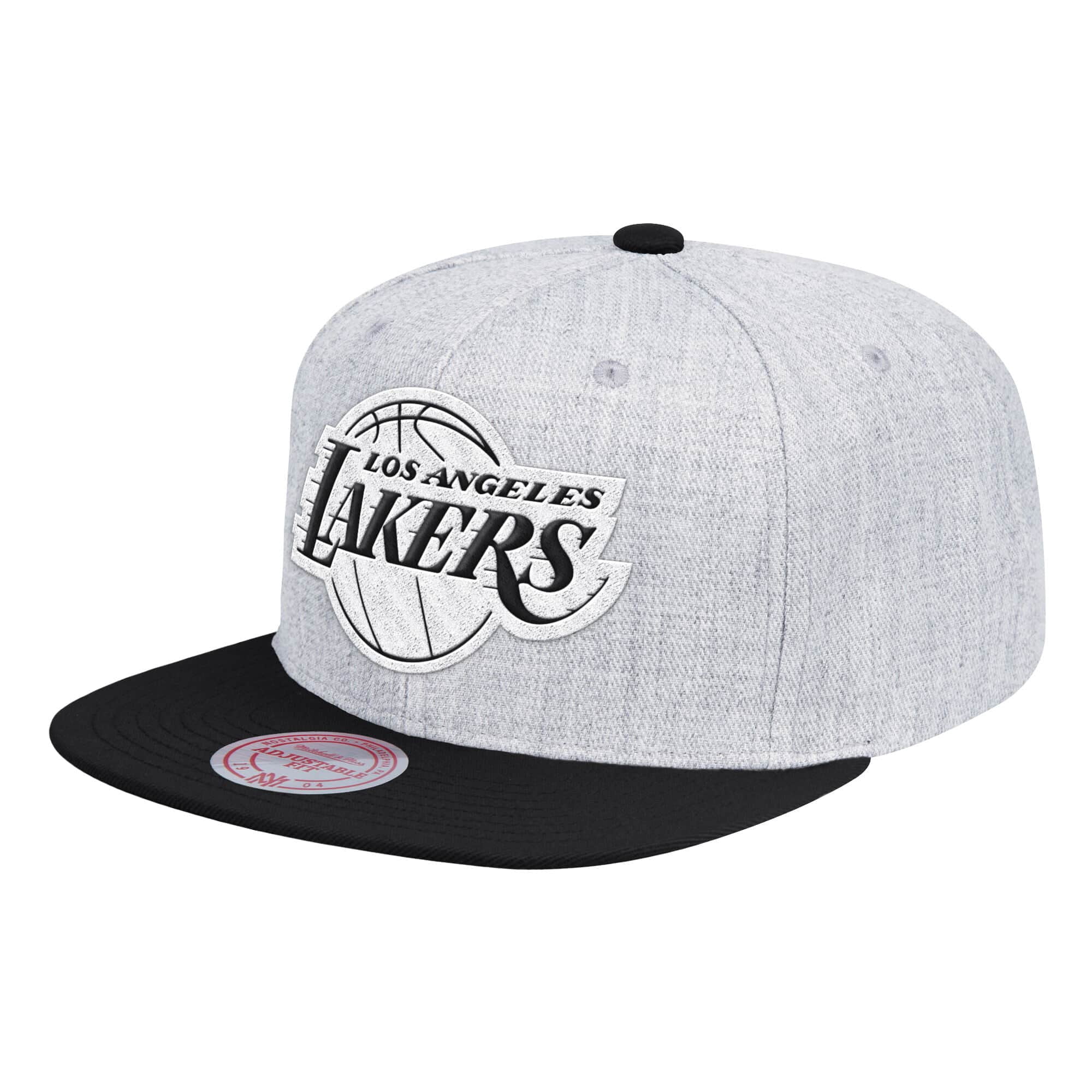 Mitchell & Ness Grey Heather NBA Los Angeles Lakers Grey Black Pop ...