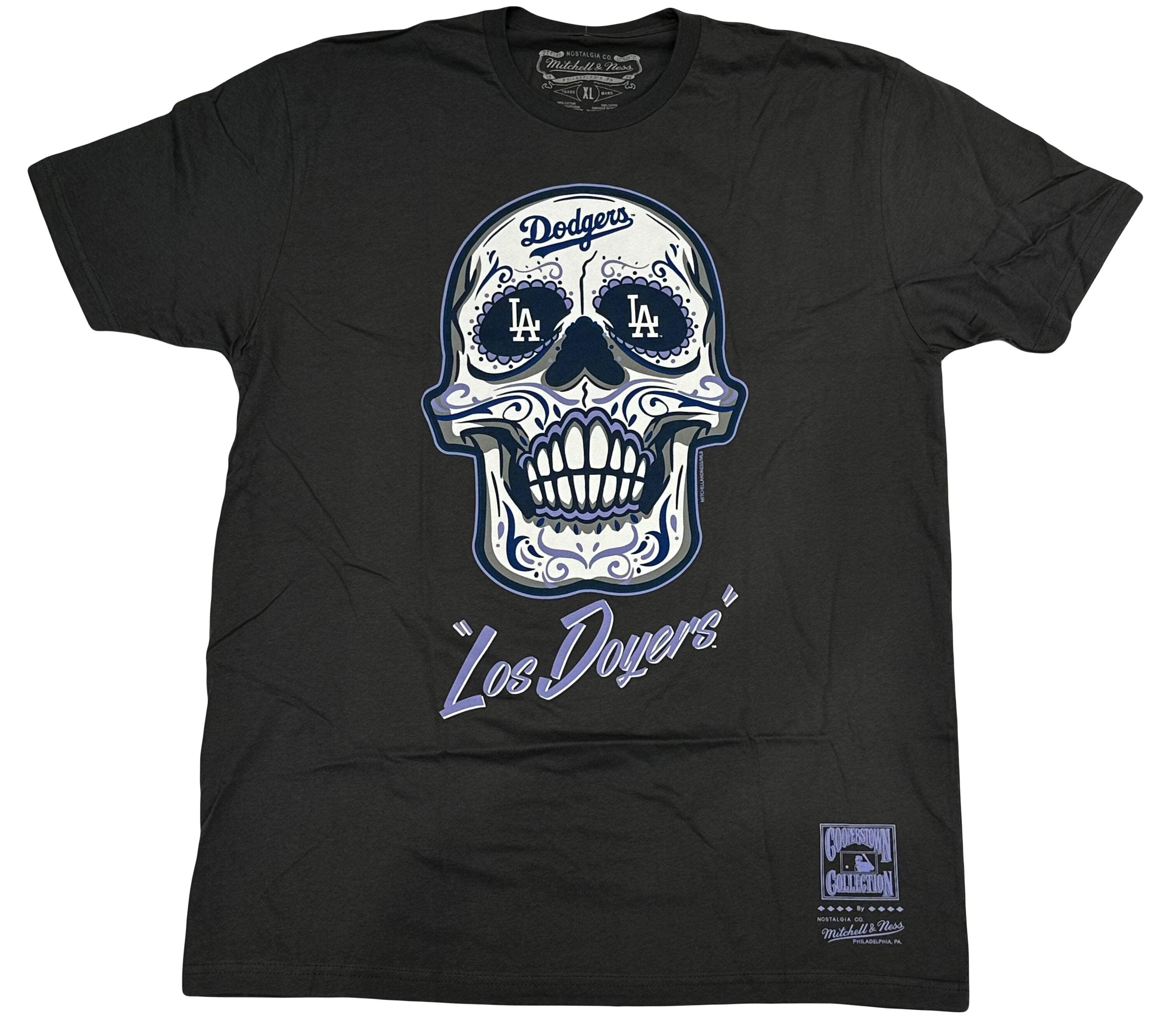 Mitchell Ness Sugar Skull Tee Dodgers - Walmart.com