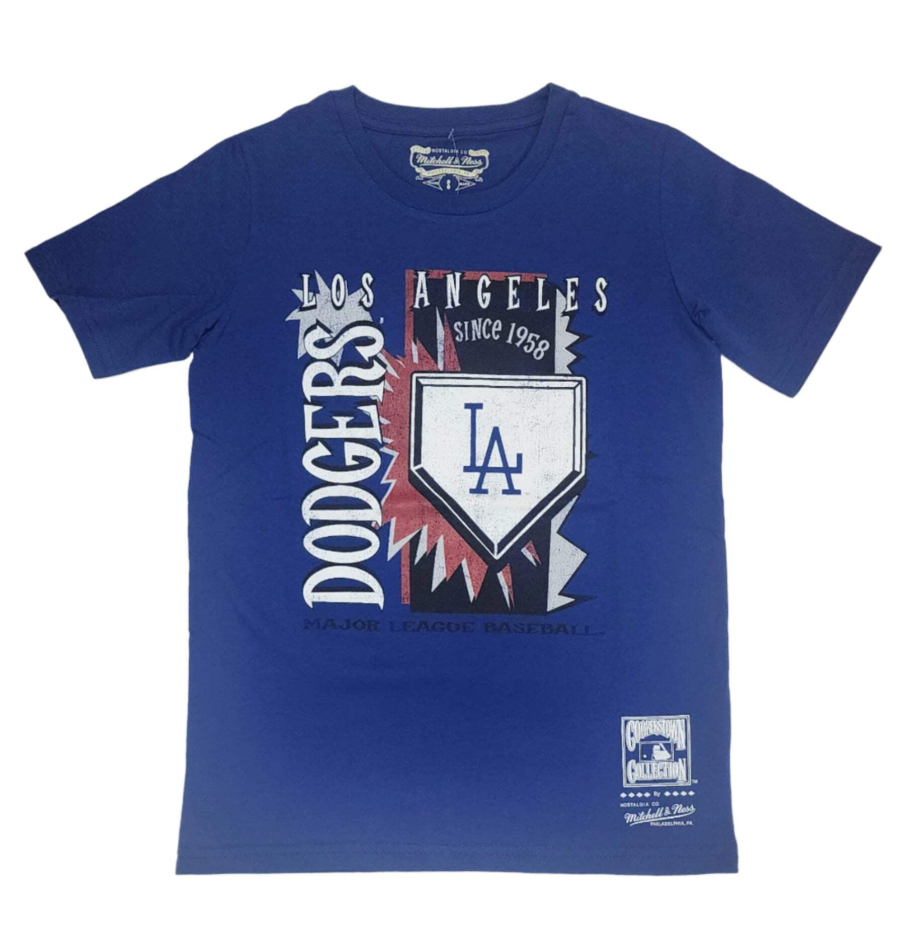 Mitchell Ness Youth Retro 90s Poster Los Angeles Dodgers Tee - Walmart.com