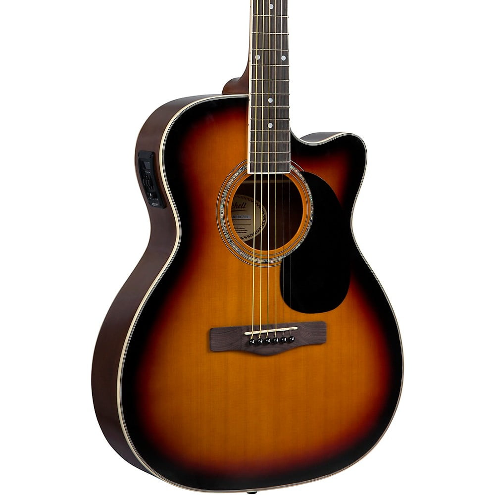 Mitchell O120CESB Auditorium Acoustic-Electric Guitar 3-Color Sunburst ...