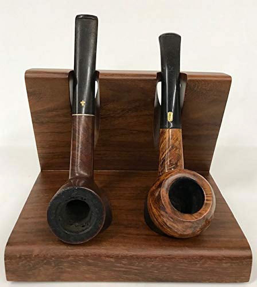 Mitchell Thomas 2 Pipe Wooden Chair Style Stand Rosewood Wood Finish ...