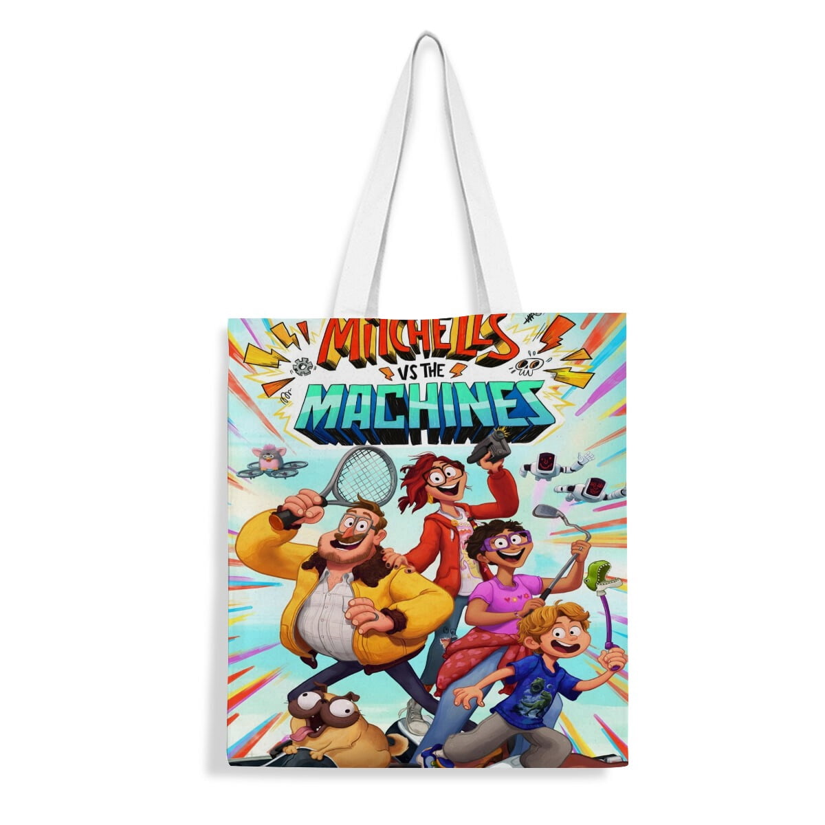 The Mitchells vs The Machines-theme canvas Tote Bag for Women Aesthetic ...