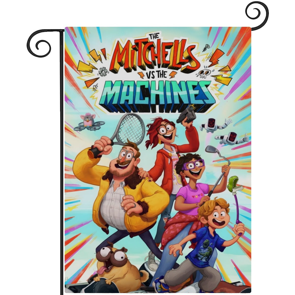 The Mitchells vs The Machines-themed Garden Flag. Perfect gift for fans ...