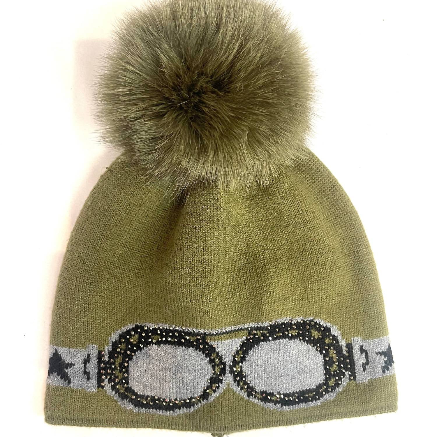 Mitchie's Matchings Women's Crystal Ski Goggle Hat - Walmart.com