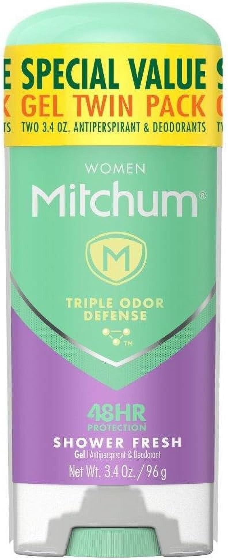 Mitchum For Women Deodorant Gel, Shower Fresh Scent, 3.4 Oz, Pack of 2 ...