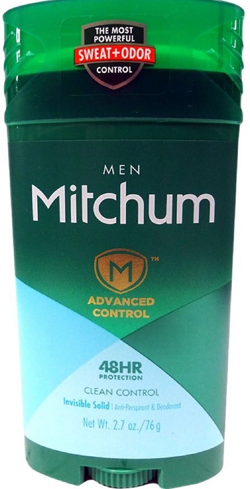 Mitchum Men Advanced Control, Clean Control Invisible Solid 2.7 oz ...