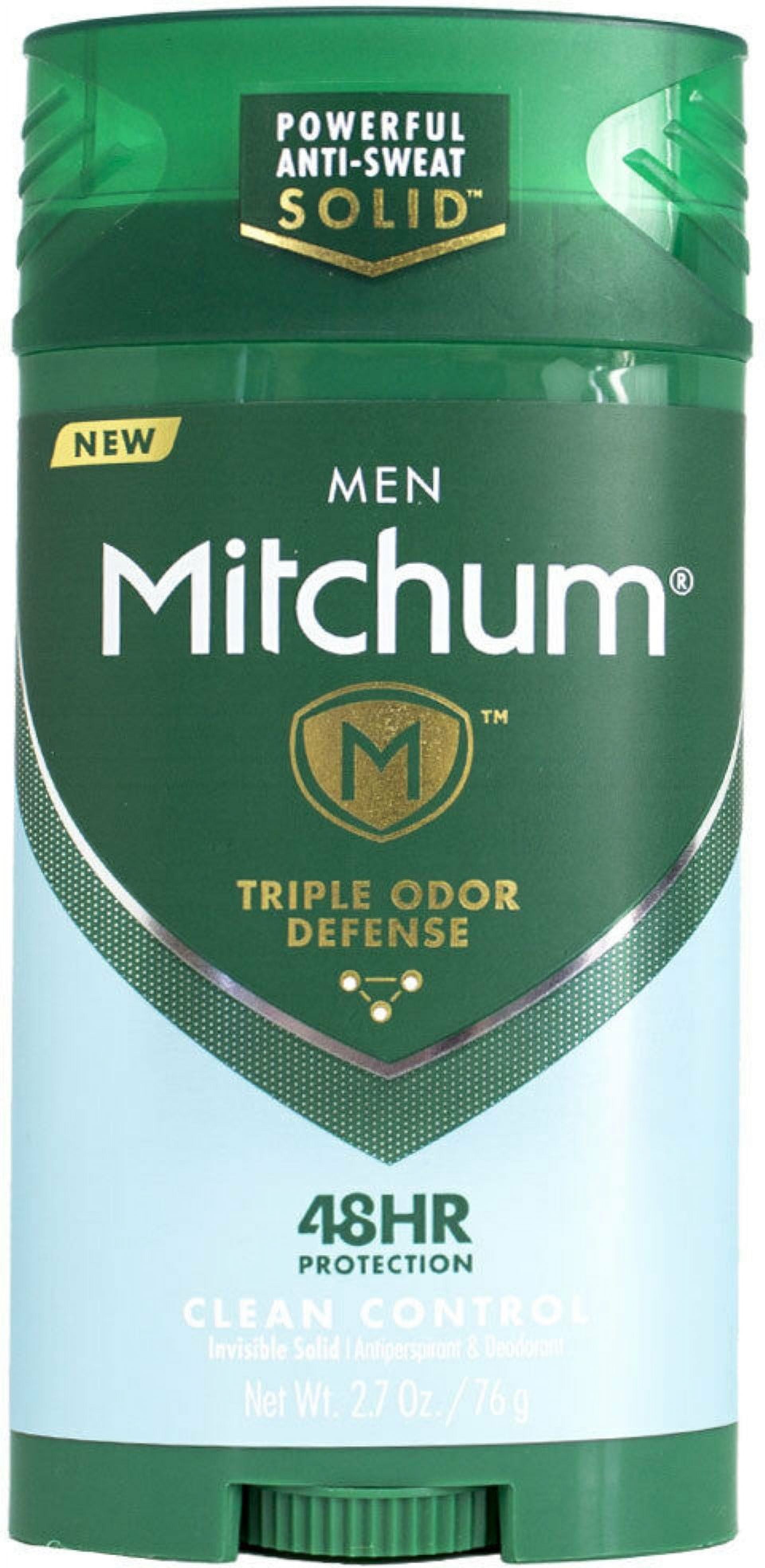 "Mitchum Men Antiperspirant Deodorant, Clean Control Invisible Solid, 2 ...