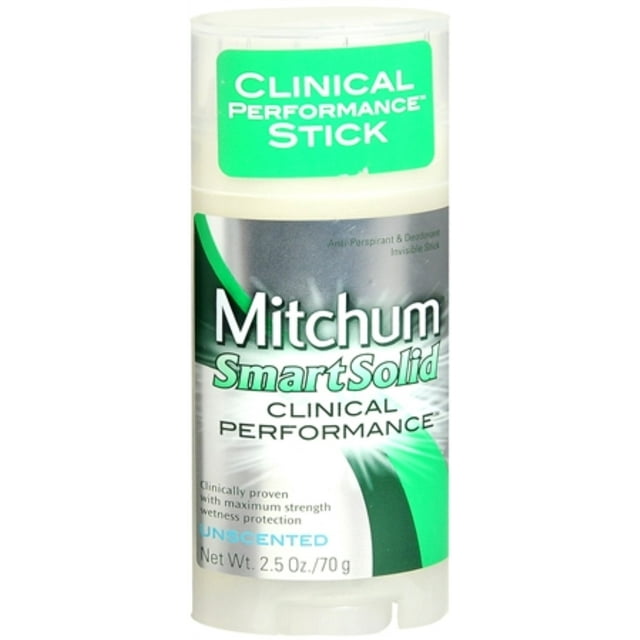 Mitchum Smart Solid Anti--Perspirant Deodorant Unscented 2.50 oz (Pack ...