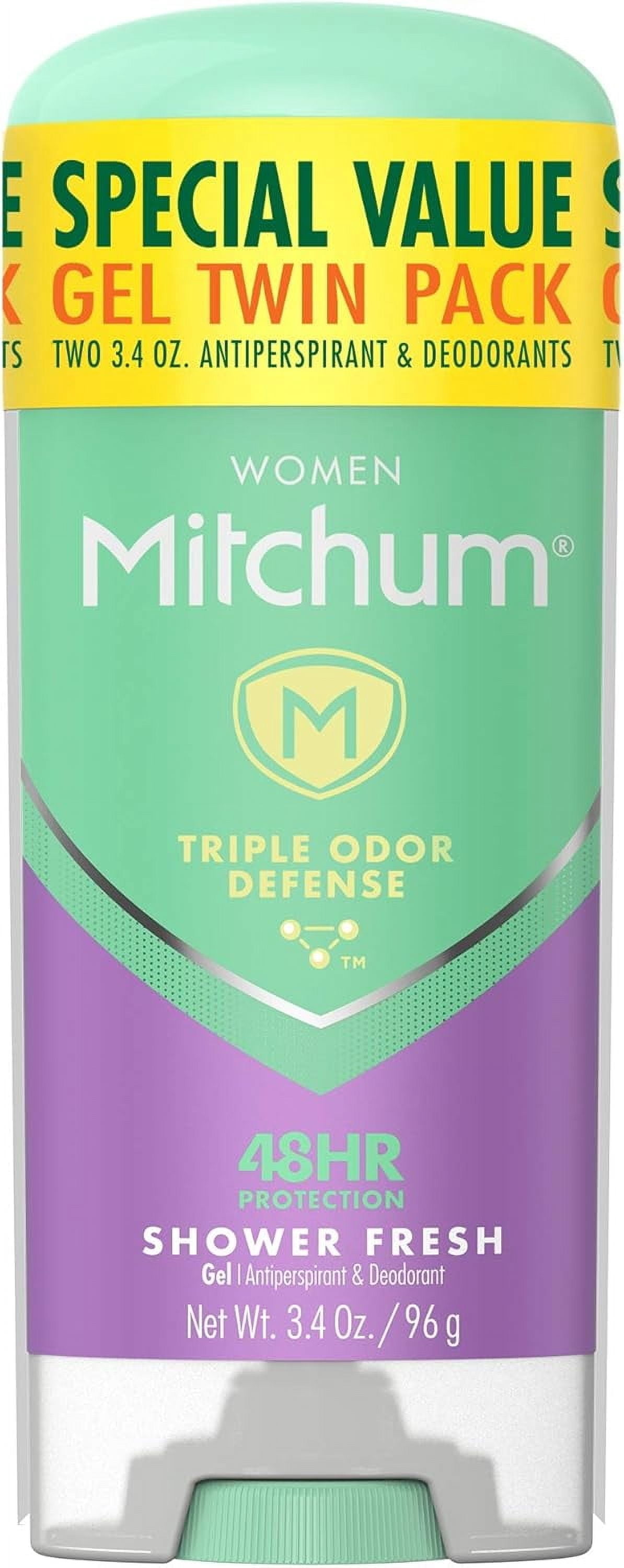 Mitchum Women Triple Odor Defense Antiperspirant Deodorant Gel, Shower ...