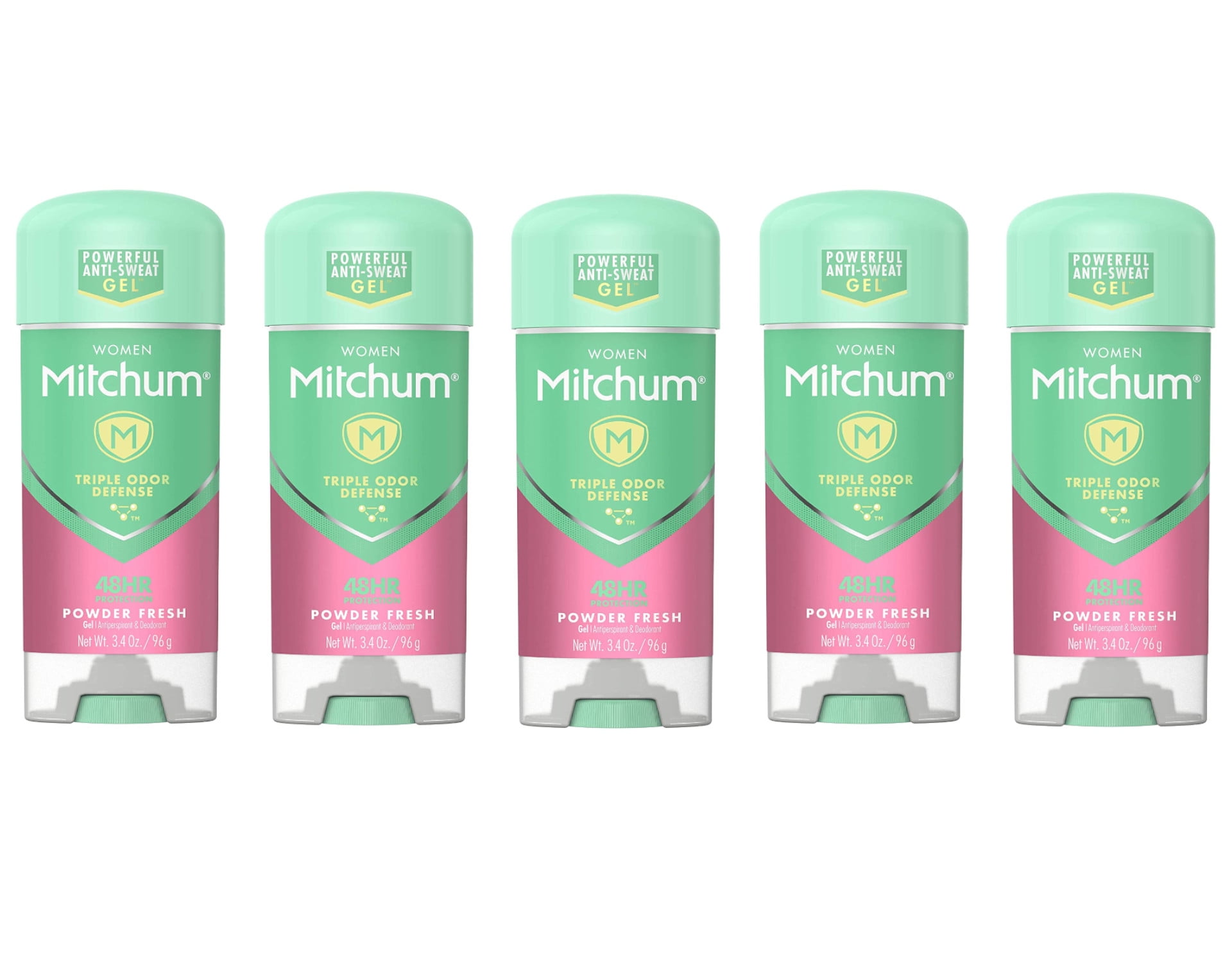 Mitchum for Woman Anti-Perspirant Deodorant Clear Gel, Powder Fresh 3 ...