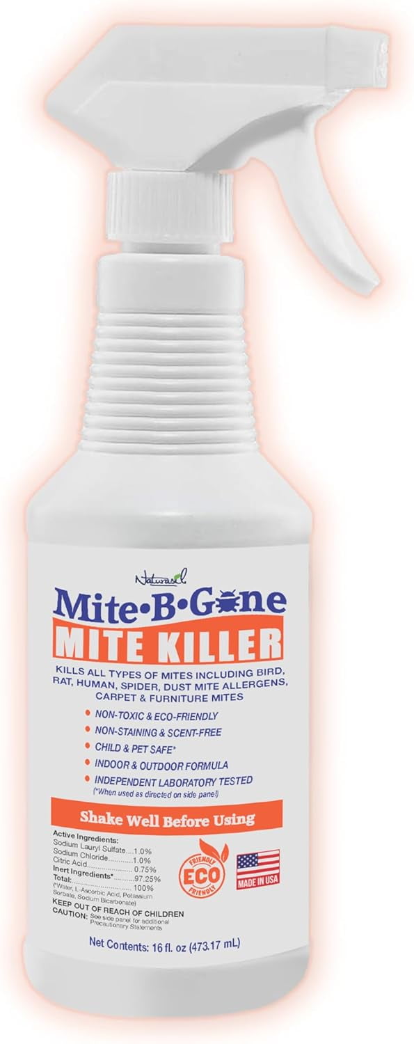 Mite Killer Spray by Mite-B-Gone — Kills Human Mites, Bird, Dust ...