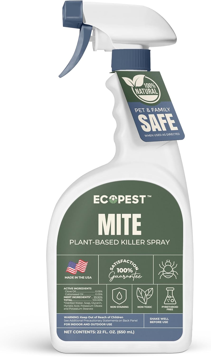 Mite Spray – Natural Killer for Dust, Bird, Spider & Other Mites ...