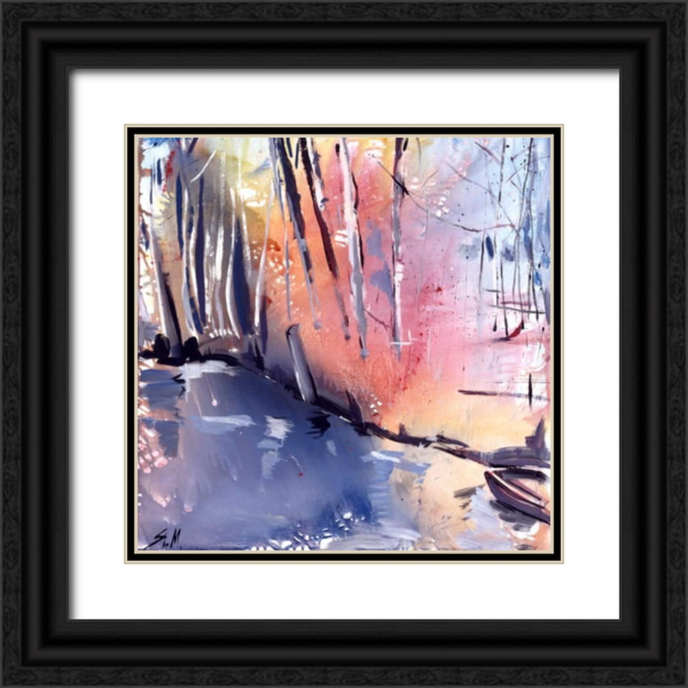 Miteff, Stefan 15x15 Black Ornate Wood Framed with Double Matting ...