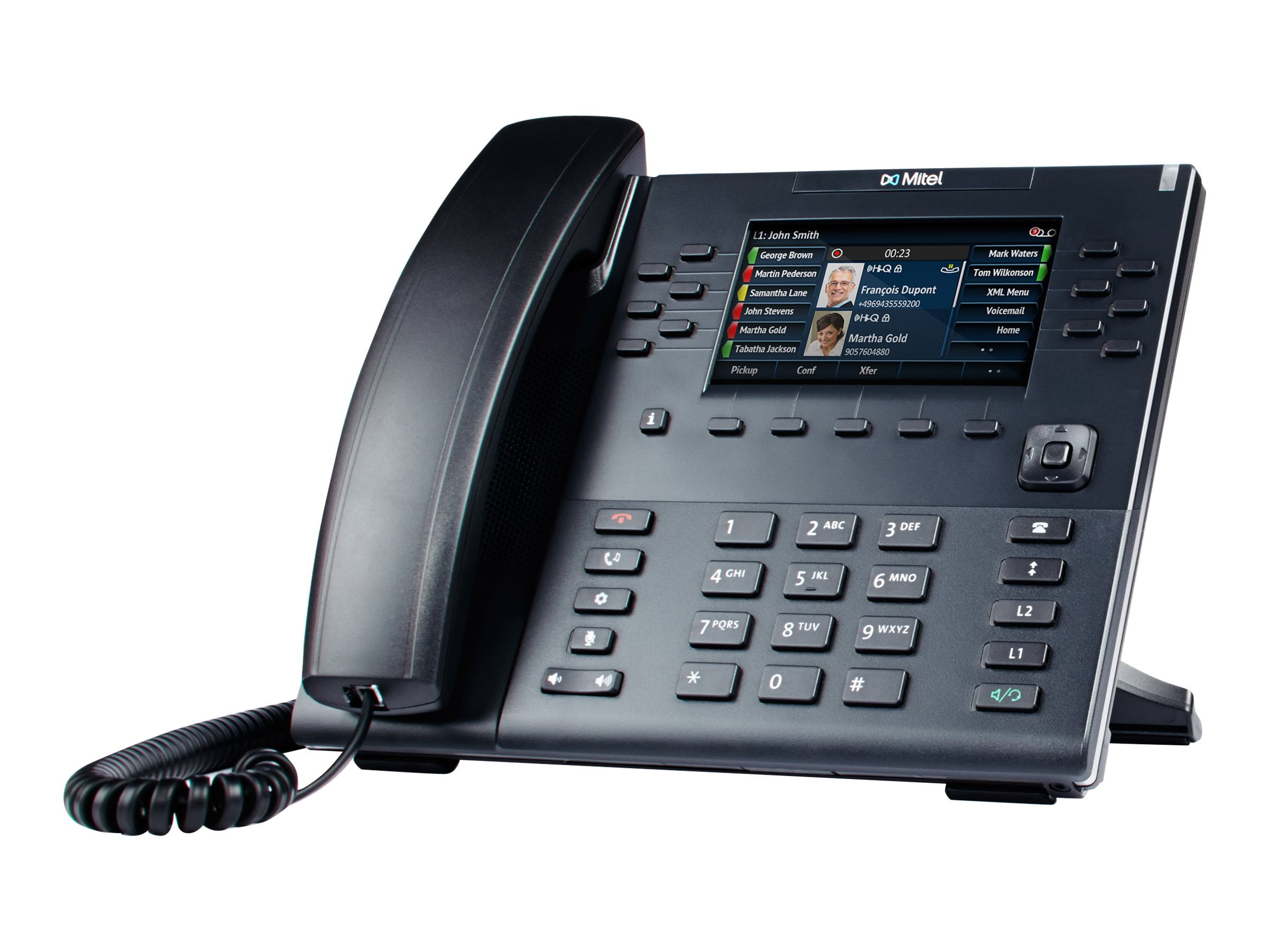 Mitel Aastra 6869i 12 Key Gigabit SIP Telephone with Color Display ...