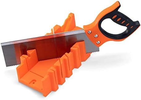 Miter Box with Saw - Mitre Box with 12" Hand Saw Cutter Tool Included ...
