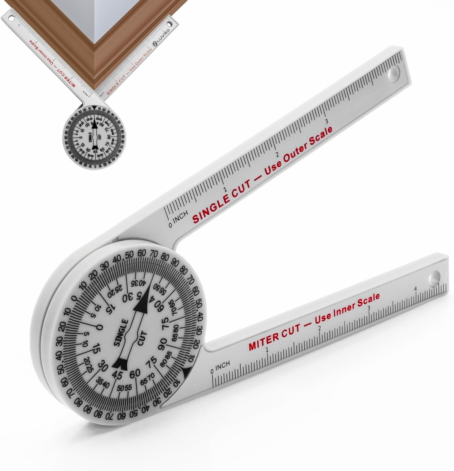 Miter Protractor, Professional Miter Angle Finder for Woodworking ...