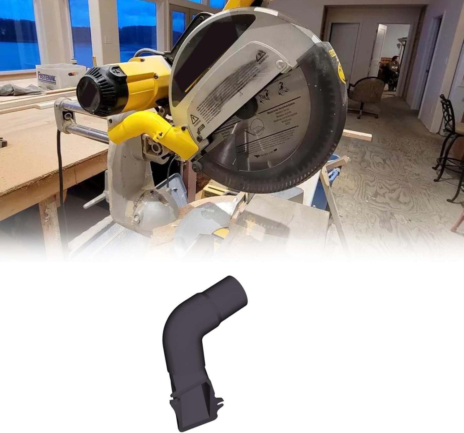 Miter Saw Dust Collection Fitting For Dewalt Dw708, Improve Dust ...