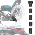Miter Saw Dust Collector Attachment, Improved Dust Collector Port, 5-in ...