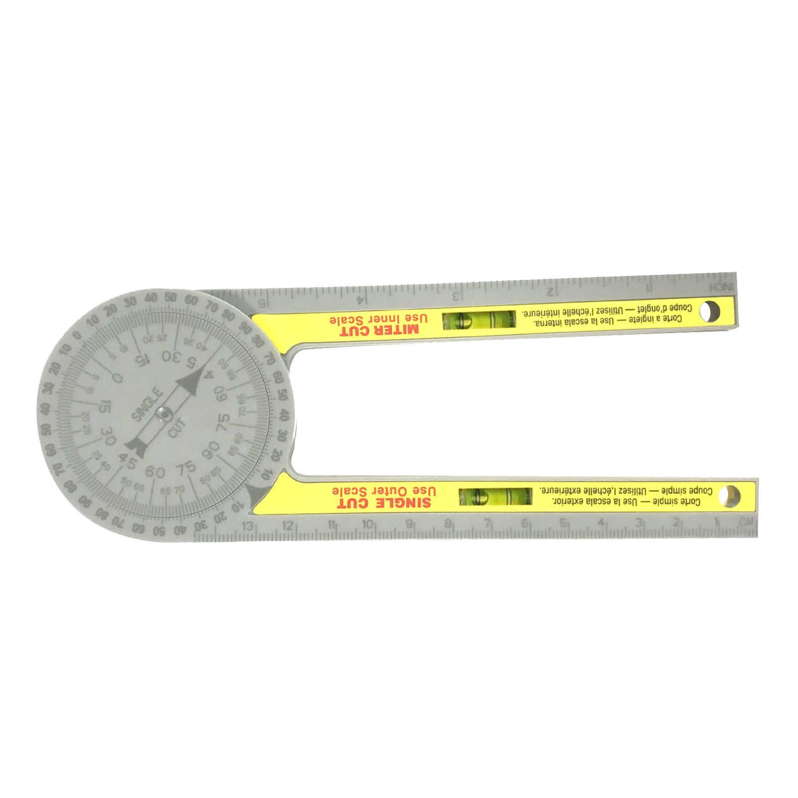 Miter Saw Protractor, 7.25-Inch Aluminum Alloy with Laser-Engraved ...