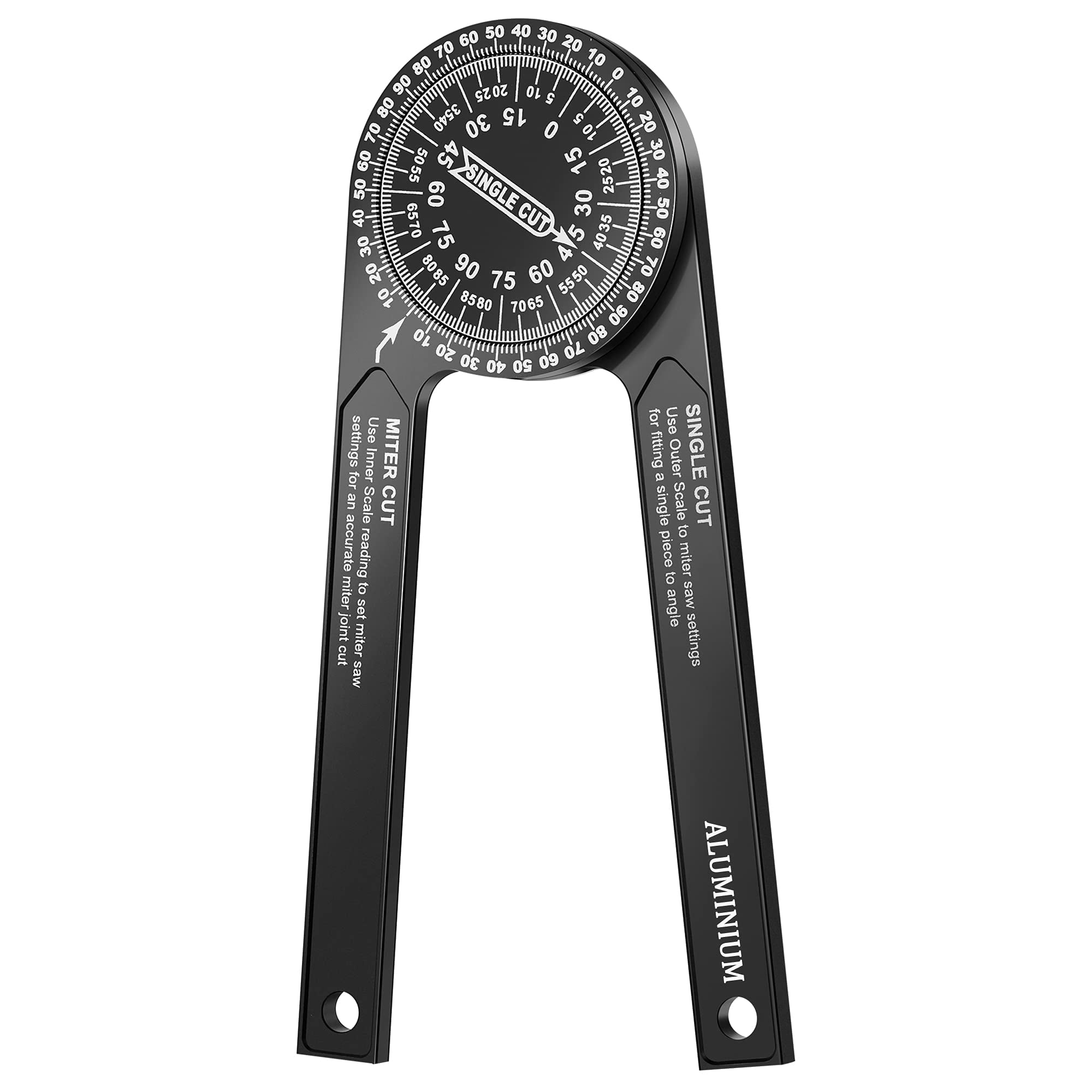 Miter Saw Protractor Angle Finder Tool, 7 Inch Aluminum Mitre ...