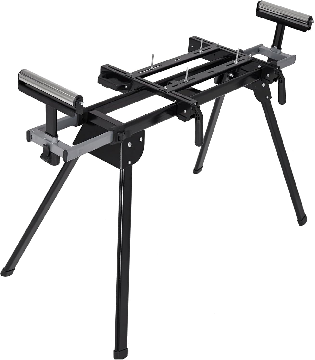 Miter Saw Stand with Durable Iron Frame, Portable Collapsible Stand ...