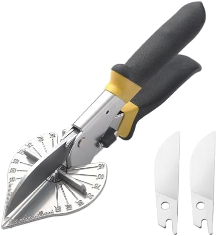 Miter Shears for Molding, Adjustable Angle 45-135 Degree Cutting Tool ...